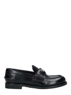 Miu Miu Leather Penny Loafers - Black