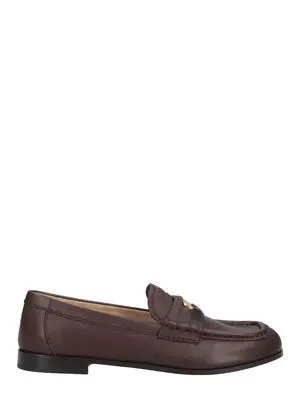 Miu Miu Leather Penny Loafers - Brown