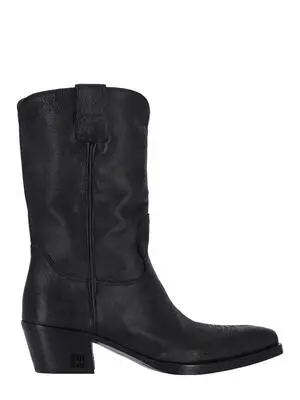 Miu Miu Logo Boots - Black