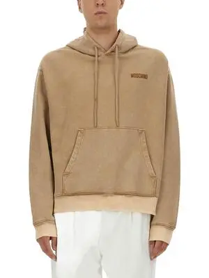 Moschino Logo Sweatshirt - Brown