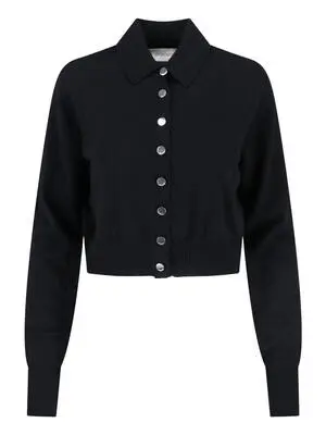 Sportmax Virgin Wool Cardigan - Black