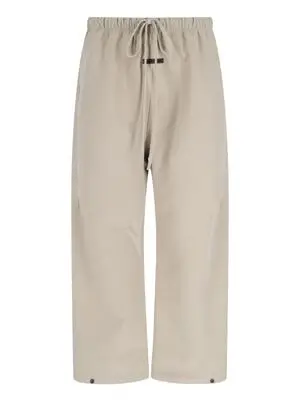 Moncler Logo Track Pants - Beige