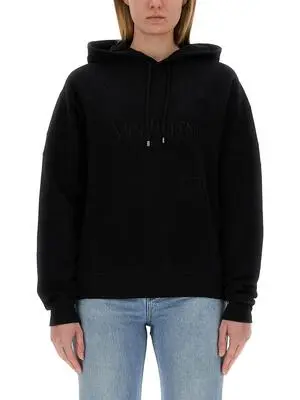 Saint Laurent Hooded Sweatshirt Black
