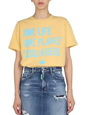 Dsquared2 Printed T-shirt - Yellow