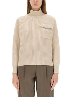 Brunello Cucinelli Cashmere Sweater - Beige