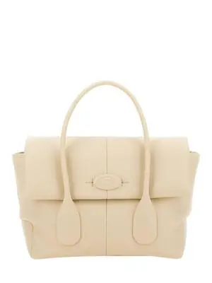 TOD'S Reverse Small "di Bag" Top Handle Bag - White