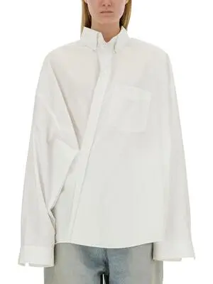Balenciaga Wrap Shirt - White