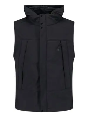 C.P. COMPANY Hooded Vest - Black