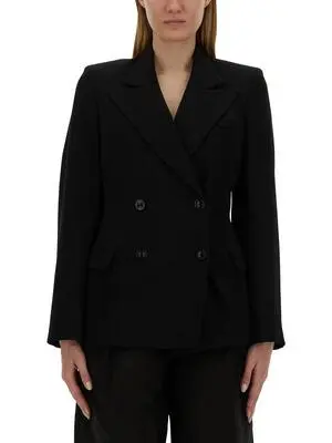 MAISON MARGIELA Double-breasted Wool Jacket - Black