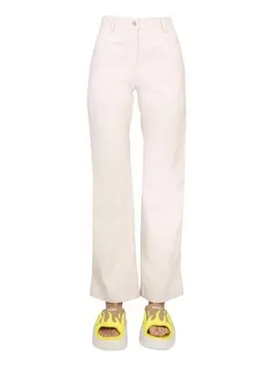 MSGM High Waist Pants - Ivory