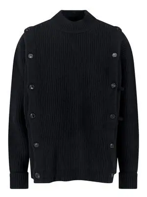 Max Mara Wool And Cashmere-blend Sweater - Black