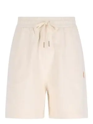 Moncler X Gilga Farm Donald Glover Logo Bermuda Shorts - Cream