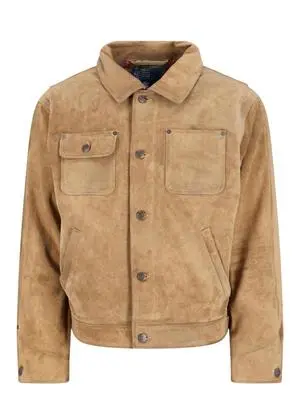 Loewe Suede Jacket - Brown