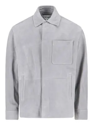 Loewe Suede Jacket - Gray