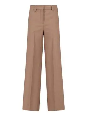 VIVIENNE WESTWOOD Straight Leg Trousers Beige