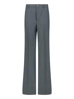 Rick Owens Straight Leg Trousers - Gray