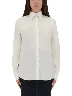 Moschino Shirt With Embroidery - White
