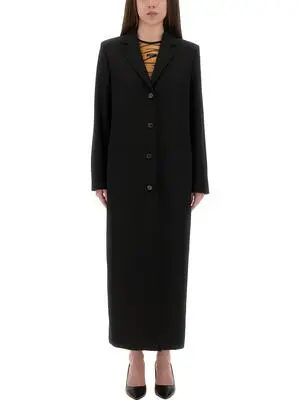 Moschino Tailored Long Coat - Black