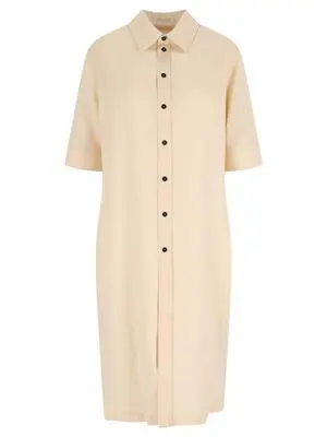 LEMAIRE Midi Shirt Dress Cream