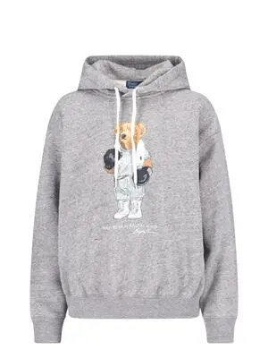 Ralph Lauren Polo Bear Hoodie - Gray