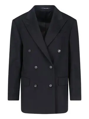 Tagliatore J Caris Cashmere Blazer - Black