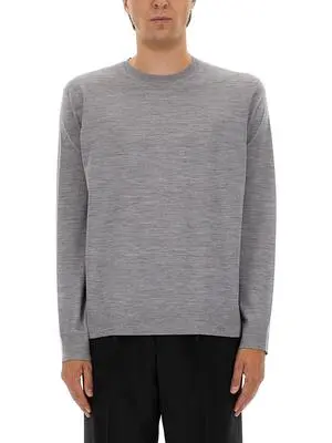 Theory Wool Jersey Pullover - Grey