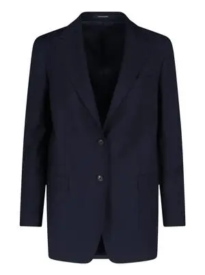 Giorgio Armani Single-Breasted Blazer Blue