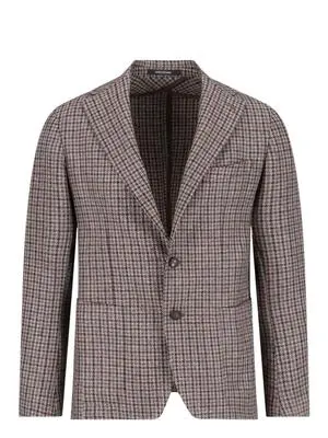 Giorgio Armani Single-Breasted Blazer Brown