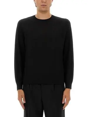 Theory Wool Jersey Pullover - Black