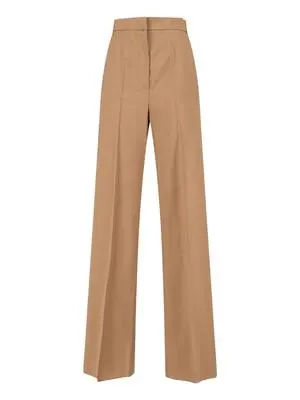 Max Mara Virgin Wool Fernet Pants Beige