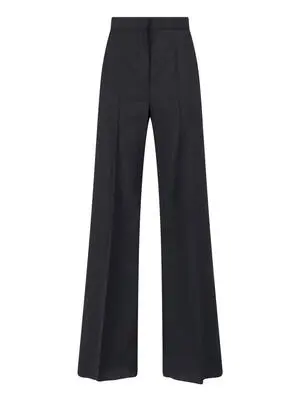 Max Mara Virgin Wool Fernet Pants Black
