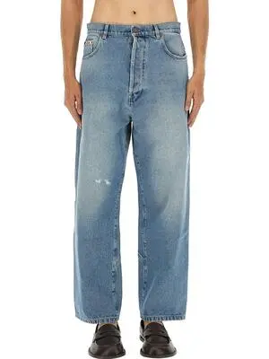 Moschino Cotton Denim Jeans - Blue