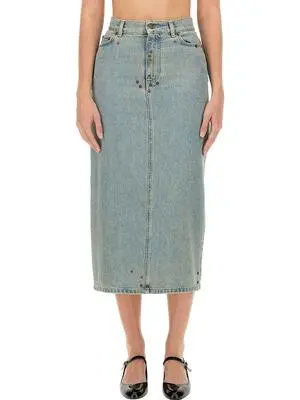 Moschino Midi Skirt - Denim