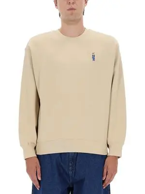 Maison Kitsuné Comfort Dressed Fox Sweatshirt - Beige