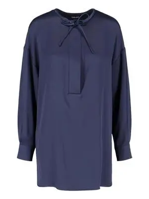 Giorgio Armani Silk Shirt - Blue