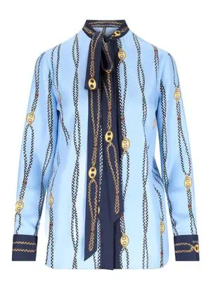 Giorgio Armani Silk Shirt Light Blue