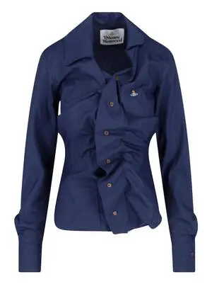 VIVIENNE WESTWOOD Vivienne Westwood "Drunken" Shirt Blue