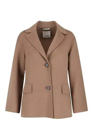Max Mara Virgin Wool Jacket - Brown
