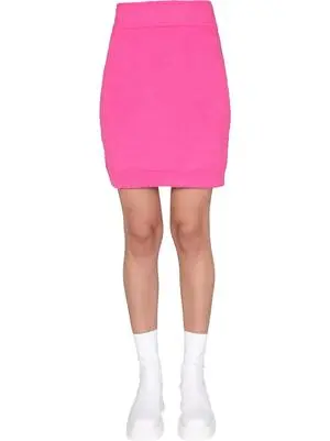 Helmut Lang Brushed Skirt Fuchsia
