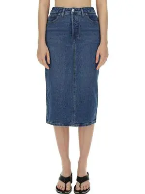 Alexander Wang Midi Skirt - Denim