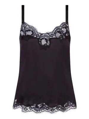 Dolce & Gabbana Satin Lingerie Top - Black
