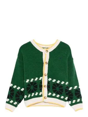 BOBO CHOSES Kaleidoscope Cardigan - Green