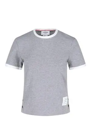 Thom Browne Ringer T-shirt - Gray