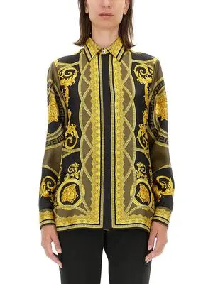 Versace La Coupe Des Dieux Silk Shirt - Multicolour