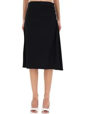 Dries Van Noten Draped Hevira Skirt - Black