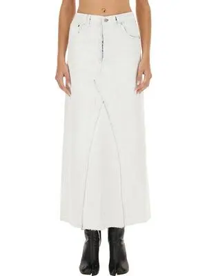 MAISON MARGIELA Midi Skirt - White