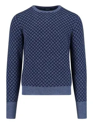 Loro Piana Cashmere Knit Sweater - Blue