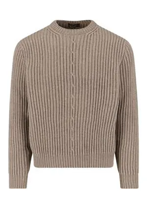 BALLANTYNE Cashmere Sweater Taupe