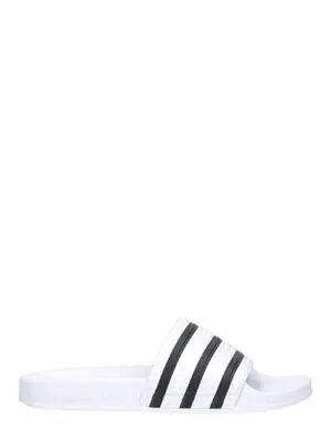 Adidas Logo Slide Sandals - White