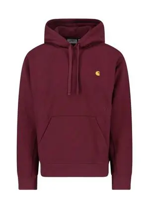 Carhartt Work In Progress American Script Hoodie - Red